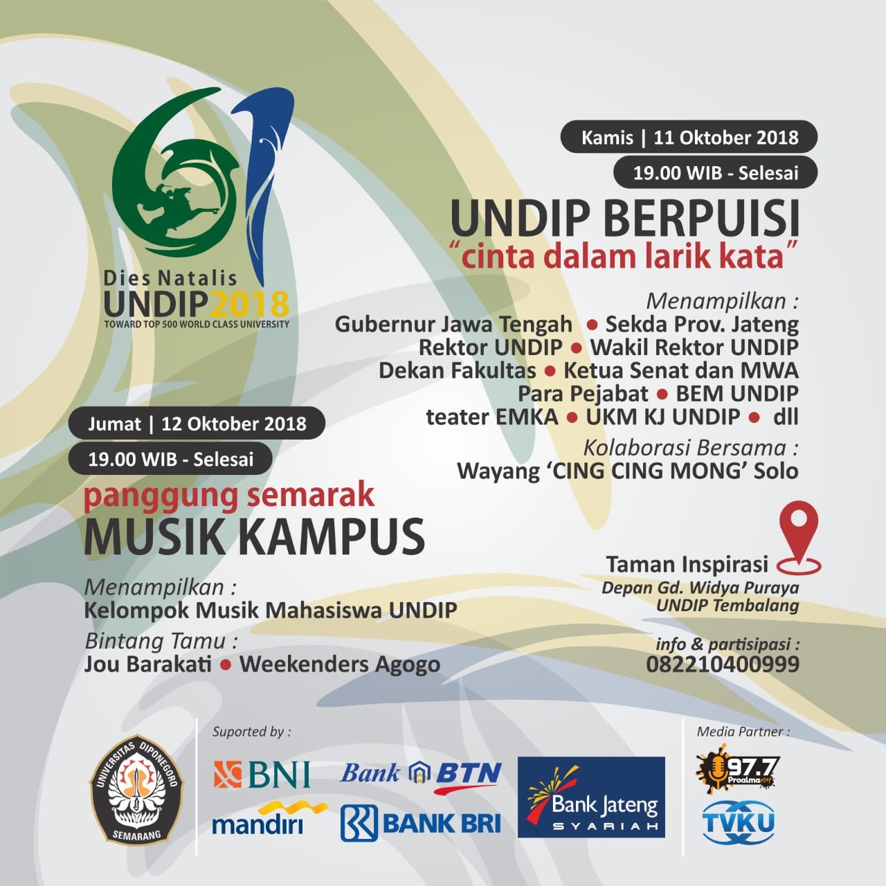Dies Undip 2018 - Undip Berpuisi - Faculty of Social and Political ...