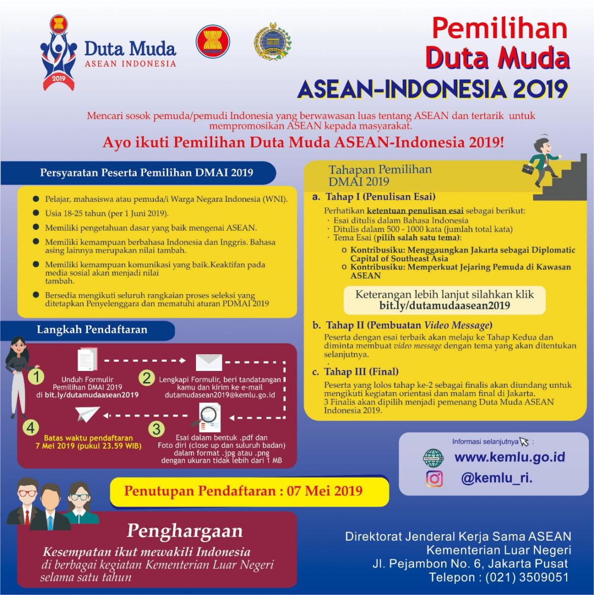 Pemilihan Duta Muda ASEAN-INDONESIA 2019 - Fisip Undip