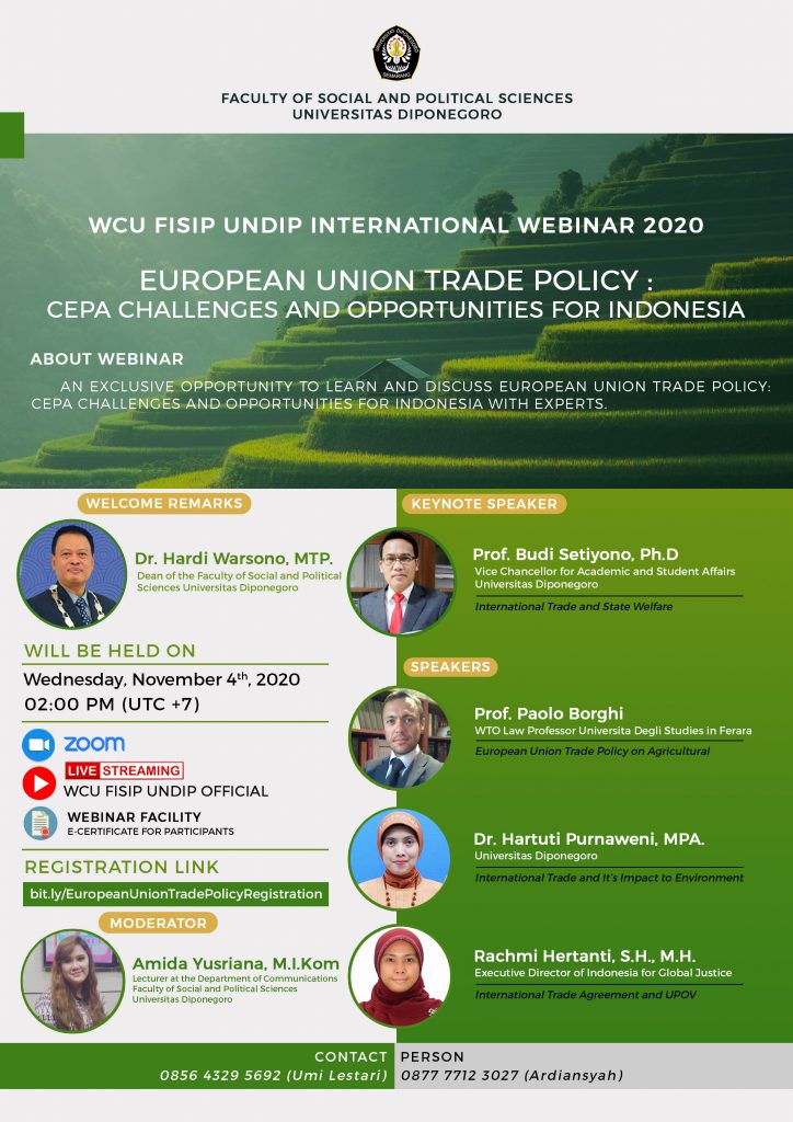 The 5th WCU FISIP UNDIP International Webinar - Faculty of Social and ...