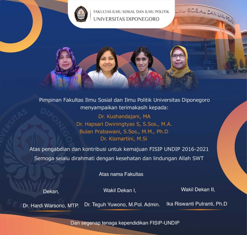 Enjoy Your Duty, New Officials Of FISIP UNDIP! - Faculty of Social and ...