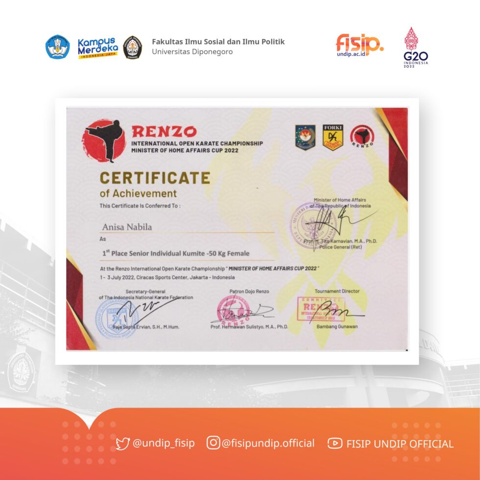 Congratulation! Anisa Nabila Rezki, A Communication Student to Win the ...