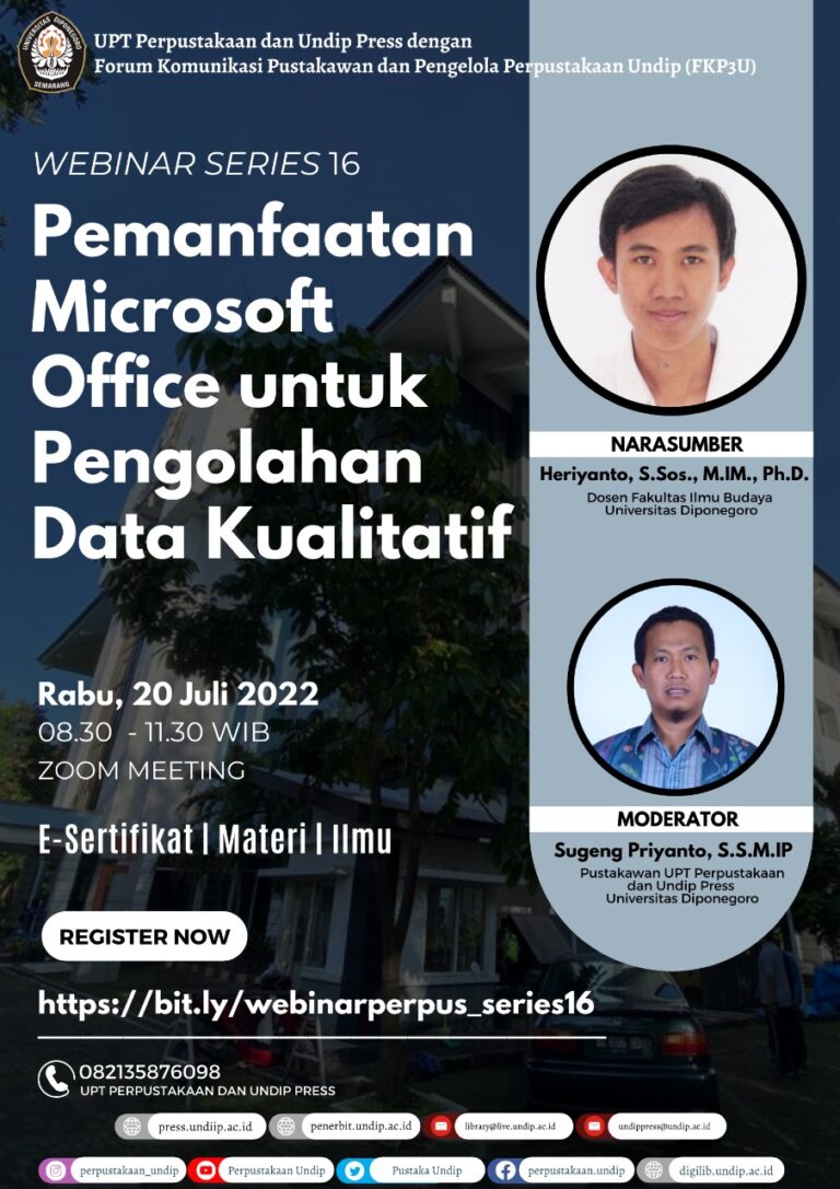 A Webinar [Series #16], MS Office for Qualitative Data Processing ...