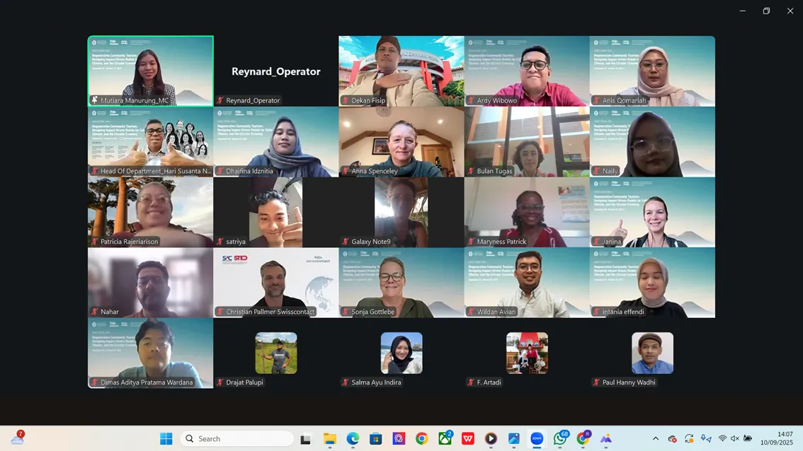 FISIP UNDIP Hosts International Short Course on Regenerative Community Tourism: Designing Impact ...